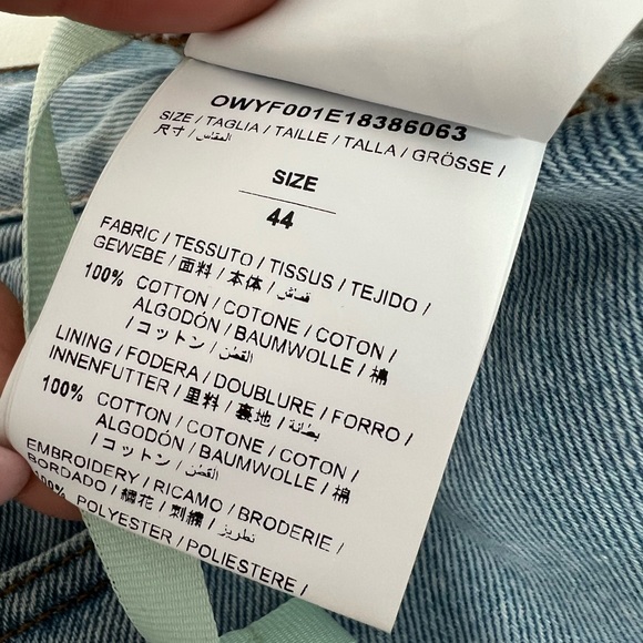 Off-White | Skirts | Jeans Skirt Off White | Poshmark